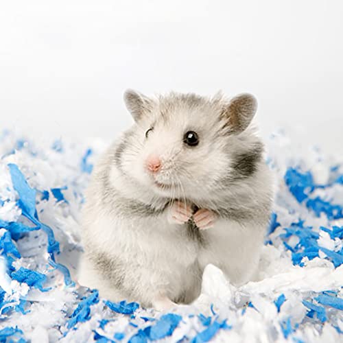 MUYG Hamster Bedding Guinea Pig Cage Paper Beddings Liner Small Pet Dust-Free Odor Control Papers Litter for Rabbits Syrian Dwarf Mice Chinchilla Hedgehog 450G