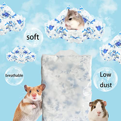 MUYG Hamster Bedding Guinea Pig Cage Paper Beddings Liner Small Pet Dust-Free Odor Control Papers Litter for Rabbits Syrian Dwarf Mice Chinchilla Hedgehog 450G