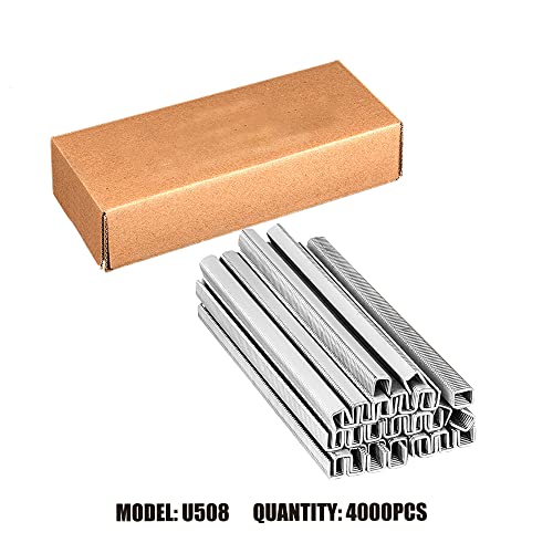 U-shaped Snap, U Type 502/503/506/508 Clips Sausage Clipper Clips, A Box of Snaps 4000PCS U-shape for Manual U-shape Sausage Clipper Clipping Machine