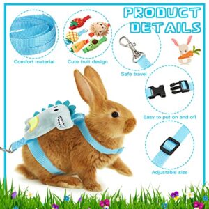 10 Pcs Bunny Rabbit Harness and Leash Adjustable Bunny Harness Set Cute Vest Harness Leash Bunny Harness Rabbit Leash Bunny Supplies for Guinea Pig Ferret Puppy Kitten Small Animals