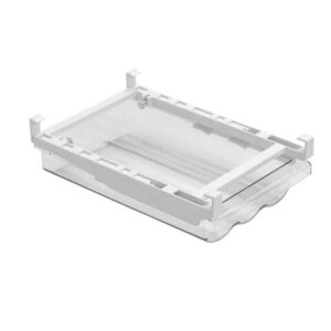 Allpdesky Refrigerator Eggs Storage Box Plastic Food Storage Container Pull-out Drawer Holder Kitchen Fridge Fresh-Keeping Organizer Shelf