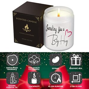 Candle Gifts for Embracing Friendship, Gifts for Men and Women, Soybean Wax Gifts, Smokey Fragrance, Stress Relief, Bedroom Gifts, Warm Copywriting, Halloween and Christmas Gifts, Friendship Gifts