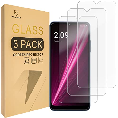 Mr.Shield [3-Pack] Designed For T-MOBILE REVVL 6 5G / REVVL 6x 5G [Tempered Glass] [Japan Glass with 9H Hardness] Screen Protector with Lifetime Replacement