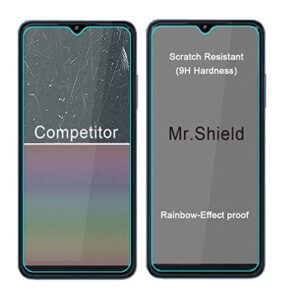 Mr.Shield [3-Pack] Designed For T-MOBILE REVVL 6 5G / REVVL 6x 5G [Tempered Glass] [Japan Glass with 9H Hardness] Screen Protector with Lifetime Replacement