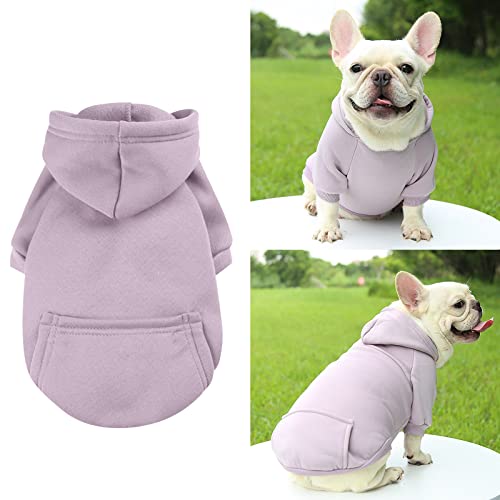 Howstar Dog Outfit, Puppy Pet Hoodie Warm Coat Jacket Printed Clothes Cool Doggie Apparel Z2-Purple X-Large