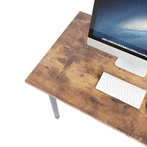 Computer Desk,62 Inch Large Desk Modern Simple Style Folding Tables,Home Office Writing Desk, Space Saving Foldable Table, No Install Needed AC5FB-157-S8-US