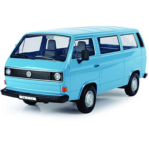 VW Type 2 (T3) Van Blue Timeless Legends Series 1/24 Diecast Model Car by Motormax 79376