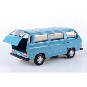 VW Type 2 (T3) Van Blue Timeless Legends Series 1/24 Diecast Model Car by Motormax 79376