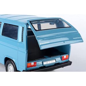 VW Type 2 (T3) Van Blue Timeless Legends Series 1/24 Diecast Model Car by Motormax 79376