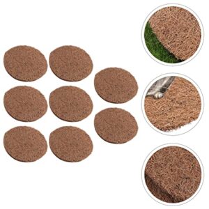 YARNOW Pet Supplies 24pcs Birds Small Liners and Breeding Animals Parrots Materials Liner Nesting Classic Mats Pad Vintage Natural Substrate Practical Brown Size Hut Pigeon Premium Glass Animals