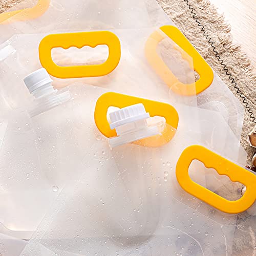 XIYAO 10 pack Grain Sealed Moisture-Proof Storage ,Washable Stand Up Food Storage Pouches ，Resealable Odor-Resistant Packaging Bags, Transparent Grain Storage Suction Bags with Funnel.