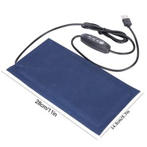 Small Reptile Heating Pad Reptile Heat Pad, 3 Level Adjustable Temperature USB Heating Pad Reptiles Heating Mat, Terrarium Heat Mat Heating Pad For Hamster/Rabbit/Lizard/Frog/Spider,11x5.7inch