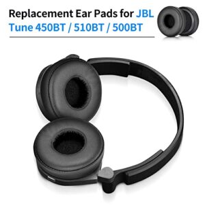 Replacement Ear Pads for Sony MDR-ZX100/ZX110/ZX220BT/ZX300/ZX310/ZX330 for JBL Tune 450BT/510BT/500BT /E40BT / UA Sport Wireless (Black)