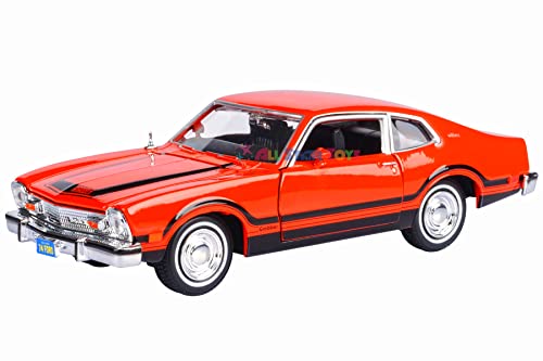 1974 for Ford Maverick Grabber Orange 1/24 DIECAST Model CAR by Motormax Forgotten Classics Series 73332 79043