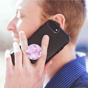 Multi-Function Cellphone Foldable Finger Grip Holder for Smartphone and Tablets - Butterfly Flower Purple Blue