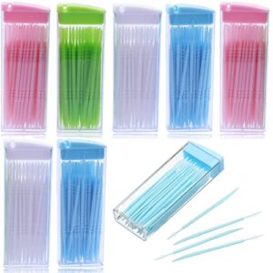 7pcs double head 50pcs/box dental floss interdental toothpick brush teeth stick dental oral care toothpicks