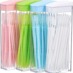 7Pcs Double Head 50pcs/Box Dental Floss Interdental Toothpick Brush Teeth Stick Dental Oral Care Toothpicks