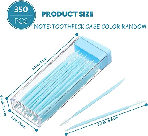 7Pcs Double Head 50pcs/Box Dental Floss Interdental Toothpick Brush Teeth Stick Dental Oral Care Toothpicks