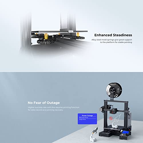 Upgrade CREALITY Ender 3 Neo 3D Printer with Auto Leveling Kit Upgraded Version of Ender 3,Full-Metal Extruder Carborundum and Resume Printing Function 32bit Silent Mainboard,Creality Service Support