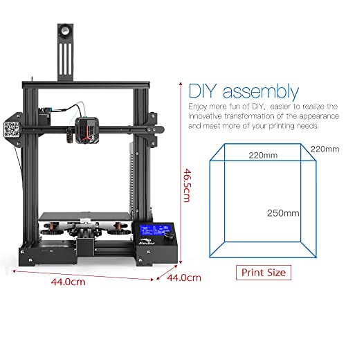 Upgrade CREALITY Ender 3 Neo 3D Printer with Auto Leveling Kit Upgraded Version of Ender 3,Full-Metal Extruder Carborundum and Resume Printing Function 32bit Silent Mainboard,Creality Service Support