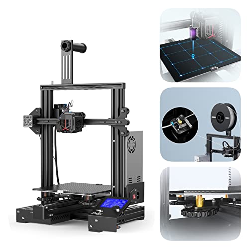 Upgrade CREALITY Ender 3 Neo 3D Printer with Auto Leveling Kit Upgraded Version of Ender 3,Full-Metal Extruder Carborundum and Resume Printing Function 32bit Silent Mainboard,Creality Service Support