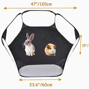 LAIRIES Small Animals Tent, Breathable Transparent Pet Playpen Pop Up Playpen Open Outdoor/Indoor Exercise Fence, Portable Yard Fence for Guinea Pig, Rabbit, Hamster, Chinchillas and Hedgehogs