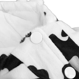 Zerodis Pet Winter Clothes Dog Hoodie Winter Jacket Party Dressing Up Outfits Stylish Cute Cow Design Comfortable Warm Pet Winter Clothes for Small Medium Dogs(XS)