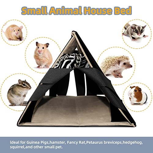 Horse Pattern, Hamster Hideout House Bed for Gerbils Chipmunks Squirrels Hedgehogs Guinea Pigs Small Animal Cage Habitat Decor