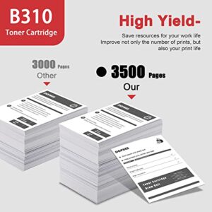 B310 Black Toner Cartridge 006R04376: 1 Pack Standard Capacity 006R04376 Toner Replacement for B305 B310 B315 Printer