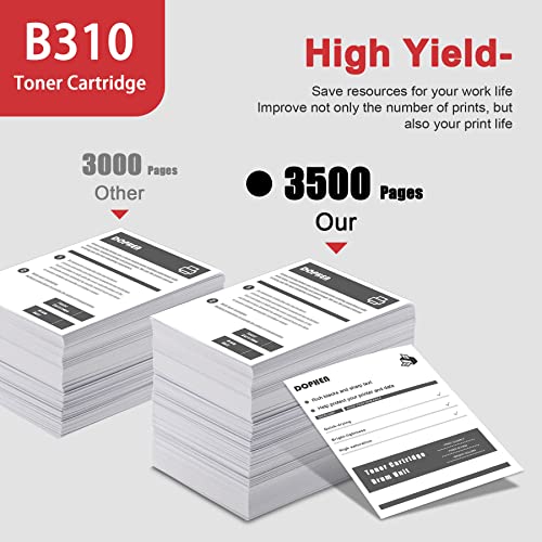 B310 Black Toner Cartridge 006R04376: 1 Pack Standard Capacity 006R04376 Toner Replacement for B305 B310 B315 Printer