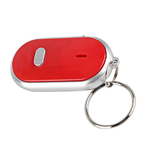 Key Locator, Whistle Key Finder Item Locator Key Chain Locator Voice Control Anti lost Device for Phone Key Chain Wallet Luggage(red)