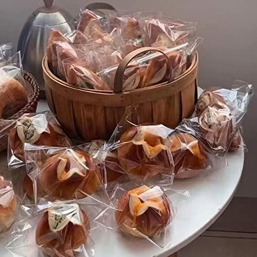 Small Self Adhesive Cellophane Bags 3x3" Clear Self Seal Cello Bags 300pcs Resealable Poly Bags 2 Mil for Earrings Bakery Cookies Candies Candle Soap Gift