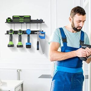 Doozx Power Tool Organizer, Drill Holder, Power Tool Organizer Wall Mount, Power Tool Storage, Heavy Duty Drill Holder Wall Mount, Drill Storage Rack For Garage, Home, Workshop, Shed