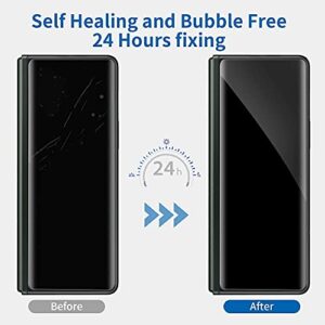 Screen Protector for Samsung Galaxy Z Fold 4 5G, Flexible TPU Screen Protector, 2 Pack Front with 2 Pack Inside, Fingerprint Unlock, Case Friendly, Bubble Free, Anti-Scratch, HD Clear