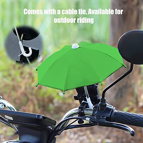 4pcs Mobile Phone Holder with Sun Umbrella - Phone Umbrella Suction Cup Stand, Desktop Piggy Phone Holder,Durable Mobile Phone Suction Cup Holder Outdoor Sun Umbrella Mobile Phone Holder(yellow-green)