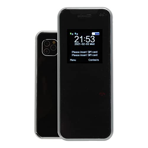 Diydeg Kids Cell Phone, Dual Card Dual Standby Easy to Use Simple Mobile Phone, Portable Mini Smartphone with 32MB & 32MB, 2600mAh Battery, Bluetooth & Speed ​​Dialing for Kids, Students(Black)