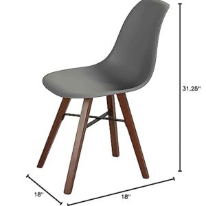 Cortesi Home Xena Dining Chair, Grey