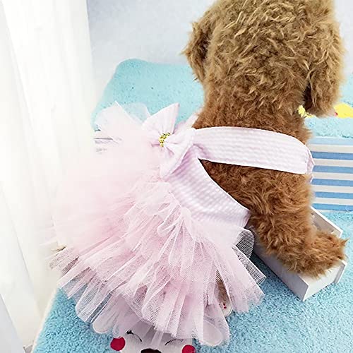 Clopon Dog Dress for Puppy Cute Doggie Pet Large Dogs Clothes Apparel Tutu Dresses Harness XL