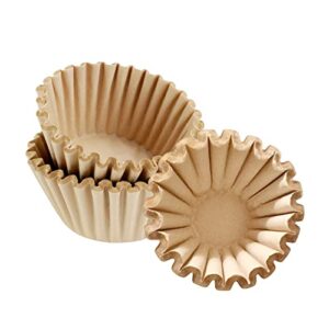 defutay 1-4 cup coffee filters,cup basket coffee filters,natural brown unbleached