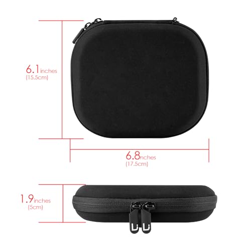 Linkidea Headphones Carrying Case Compatible with JBL Tune 670NC, Tune 660, Tune600BT, Tune570BT, Tune560BT, Tune520BT Case, Protective Hard Shell Travel Bag with Cable, Charger Storage (Black)