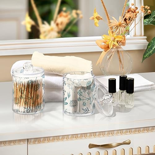 CHSIN 2 Pack Qtip Holder Dispenser with Lids, Dragonfly Storage Containers, Bathroom Canisters Organizer for Cotton Ball,Cotton Swab,Cotton Round Pads,Floss H120308 (g286930256p746c790s1724)