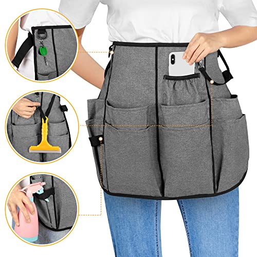 LoDrid Large Wearable Cleaning Caddy Bag and Cleaning Apron for Cleaners & Housekeepers