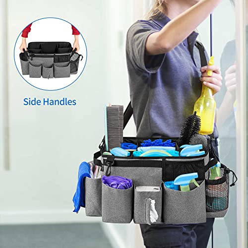 LoDrid Large Wearable Cleaning Caddy Bag and Cleaning Apron for Cleaners & Housekeepers