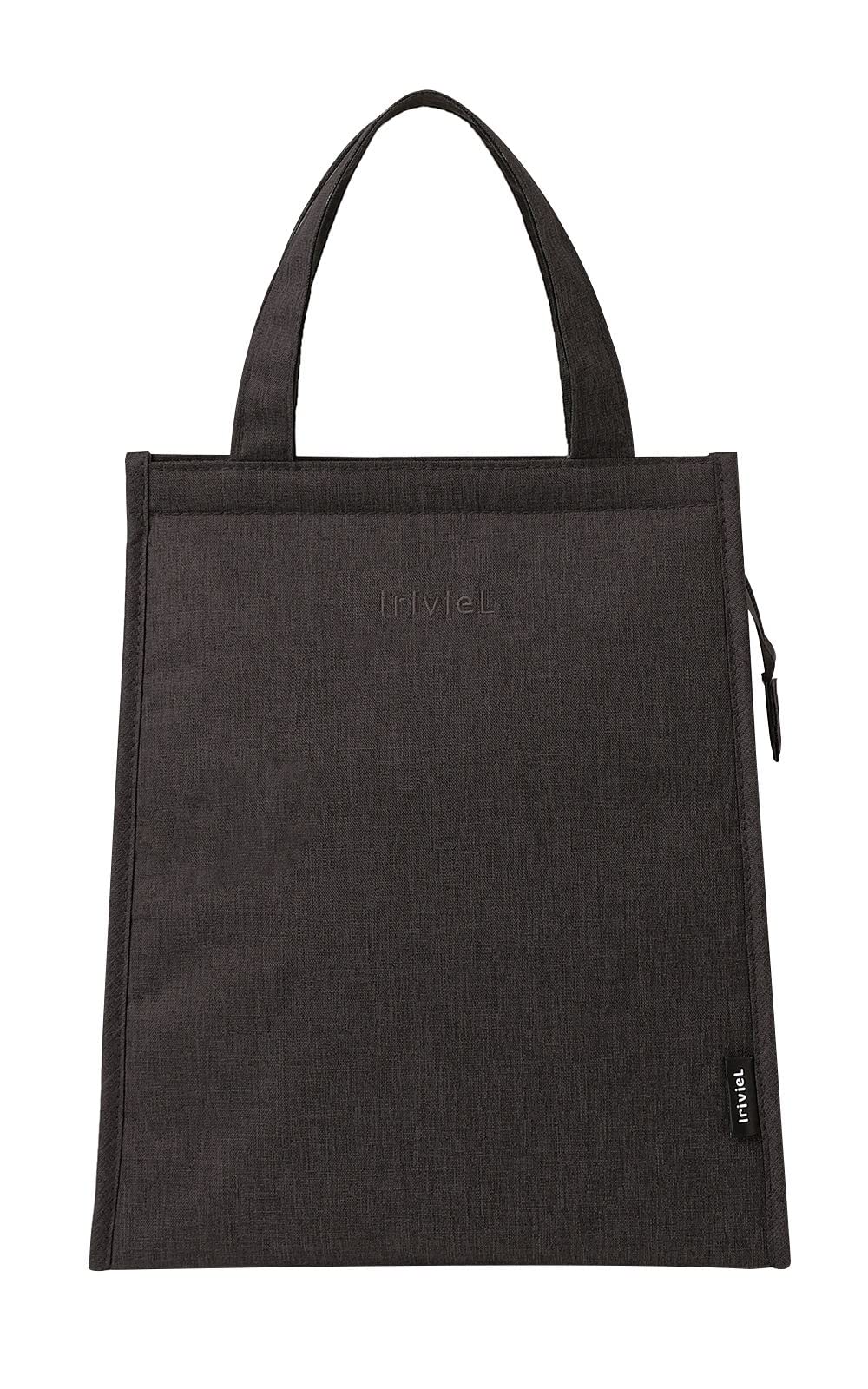 Black Lunch Bag for Men - Insulated Lunch Bags for Women Lunch Bag Tote with Zipper Lunch Tote Bag for Women Simple Lunch Box Reusable Insulated for Men Lunch Bags Small Adult Lunch Box Tote Bag