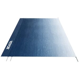 VEVOR RV Awning, 15 ft (Fabric Size: 14' 2") Awning Replacement Fabric, Premium Grade Waterproof Vinyl, Universal Outdoor Canopy RV Replacement Fabric for Camper, Trailer,and Motor Home, Slate Blue