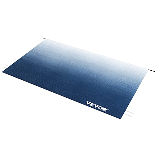 VEVOR RV Awning, 15 ft (Fabric Size: 14' 2") Awning Replacement Fabric, Premium Grade Waterproof Vinyl, Universal Outdoor Canopy RV Replacement Fabric for Camper, Trailer,and Motor Home, Slate Blue