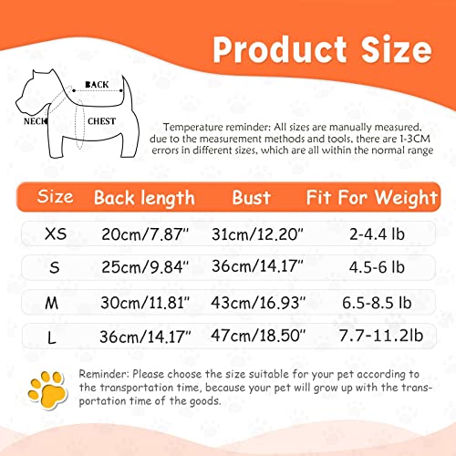 Dosuyi Dog Sweaters for Small Dogs, Warm Pet Dog Clothes Boy Girl, Soft Thick Fleece Puppy Clothing Chihuahua Cat Coat