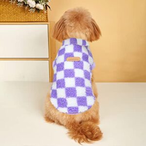 Dosuyi Dog Sweaters for Small Dogs, Warm Pet Dog Clothes Boy Girl, Soft Thick Fleece Puppy Clothing Chihuahua Cat Coat