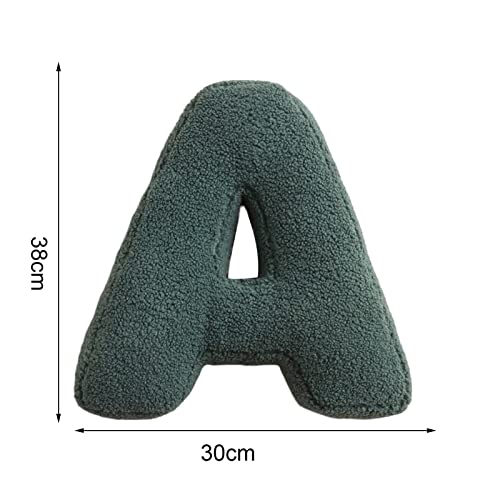 Walbest Initial Letter Plush Pillow Cute Throw Pillows for Couch Decor - A to Z Letter Pillows Soft Hugging Cushion Nursery Room Decor, Cute, Teaching Words Game Props B