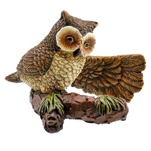 owl wine bottle rustic lodge bottle hanger hugger decorative barware ornament